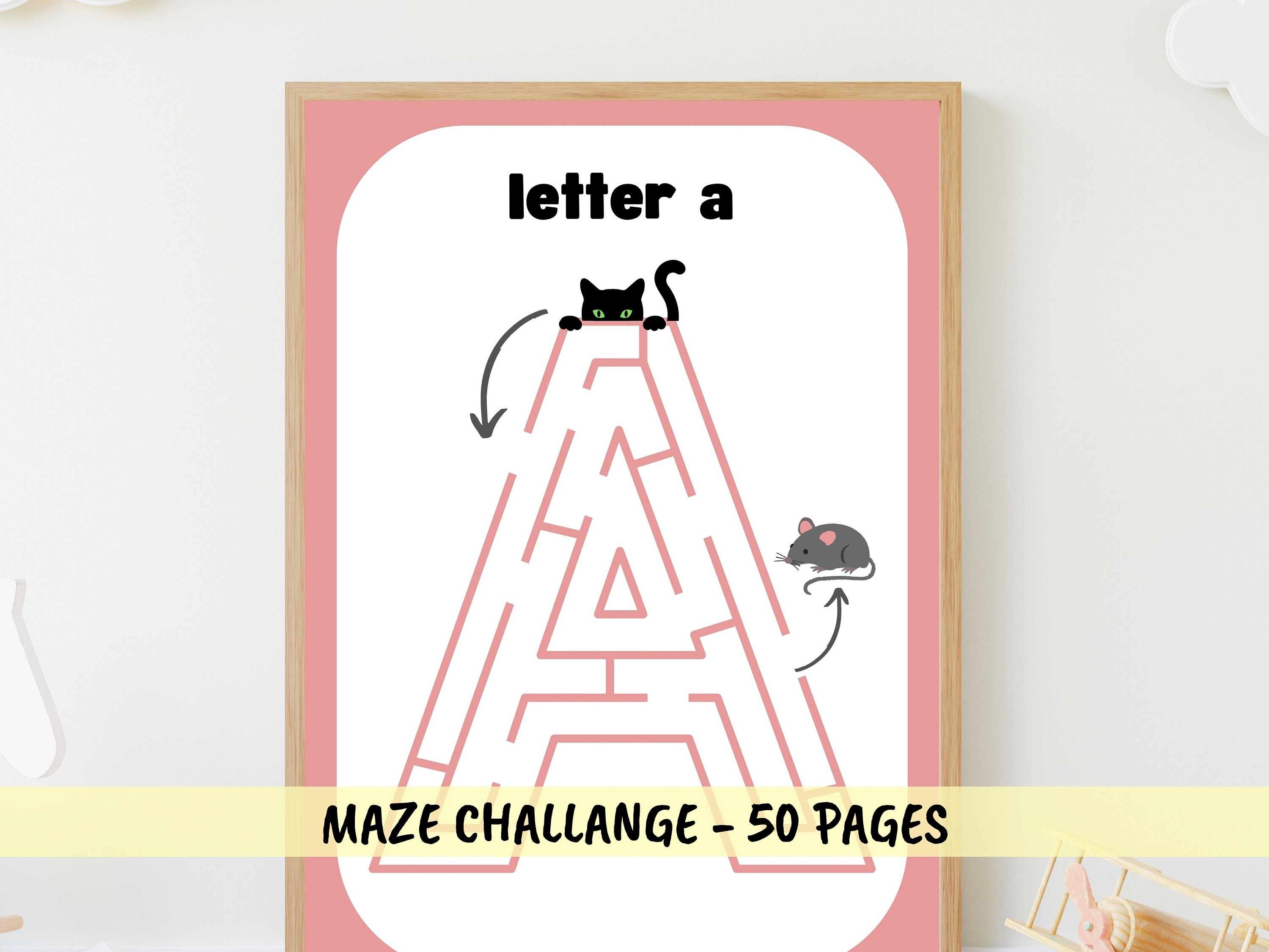 Kid Maze Page Kid Puzzle Kid Maze Kid Activity Print Maze Printable Kid ...
