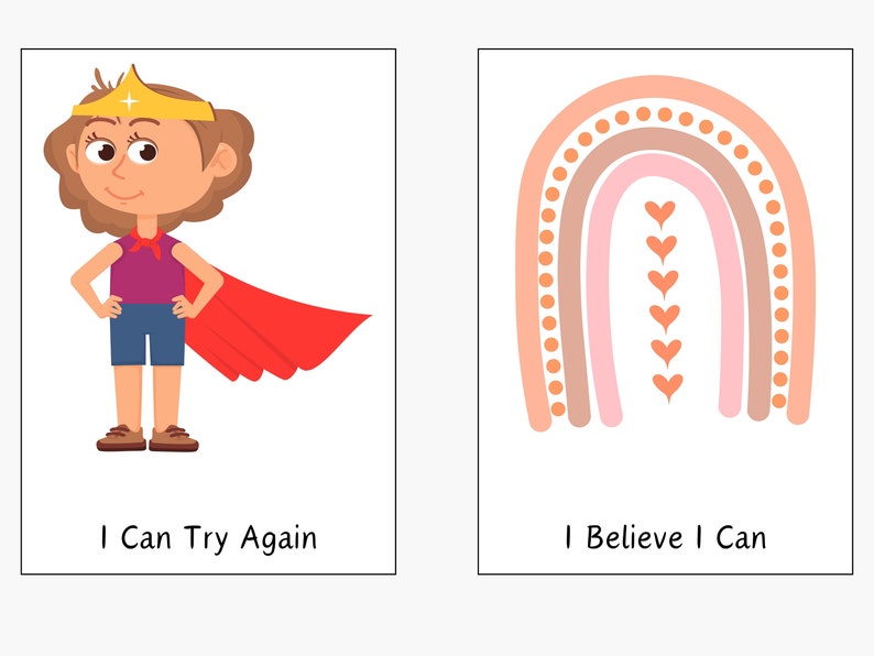 Printable Affirmation Cards for Kids Positive Affirmation Flashcards ...
