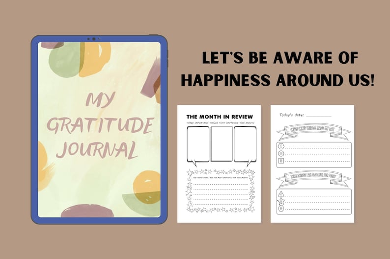 Gratitude Journal Printable Journal Pages for Kids Gratitude Activity ...