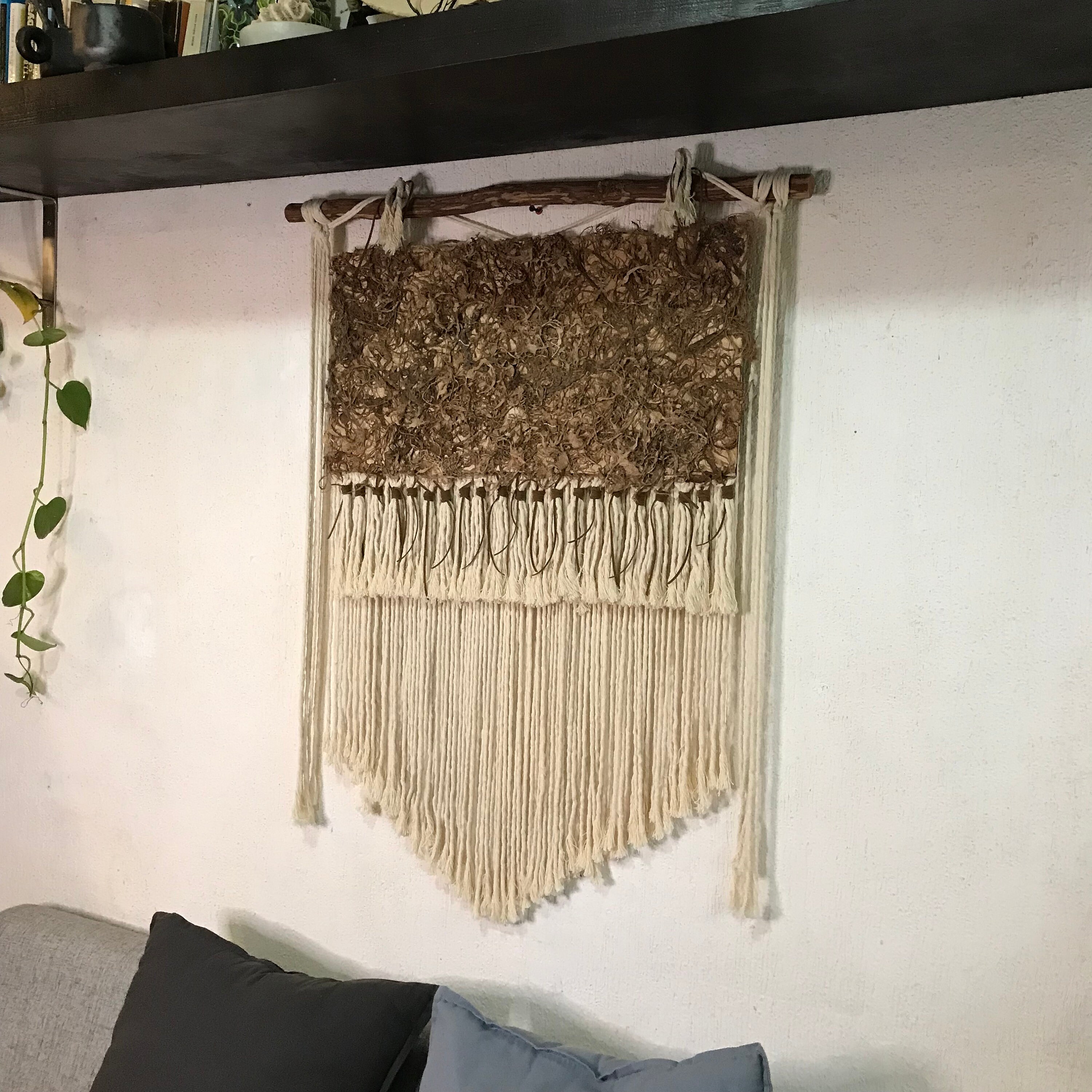 AHAU 2. Wall Hanging. Fiber Wall Art. Textile Art. Cotton and Macrame ...