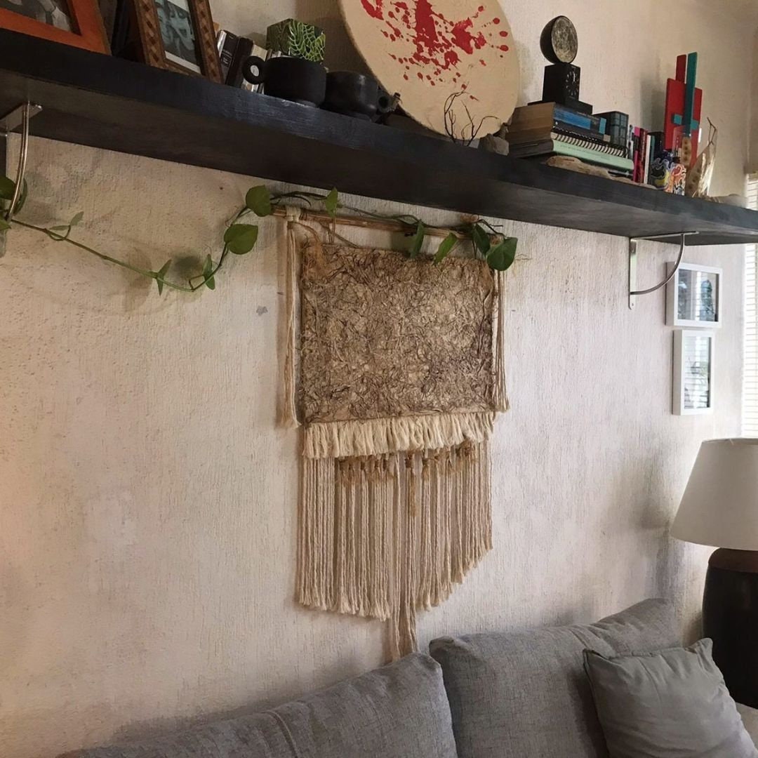 AHAU. Wall Hanging. Fiber Wall Art. Textile Art. Cotton and Macrame Art ...