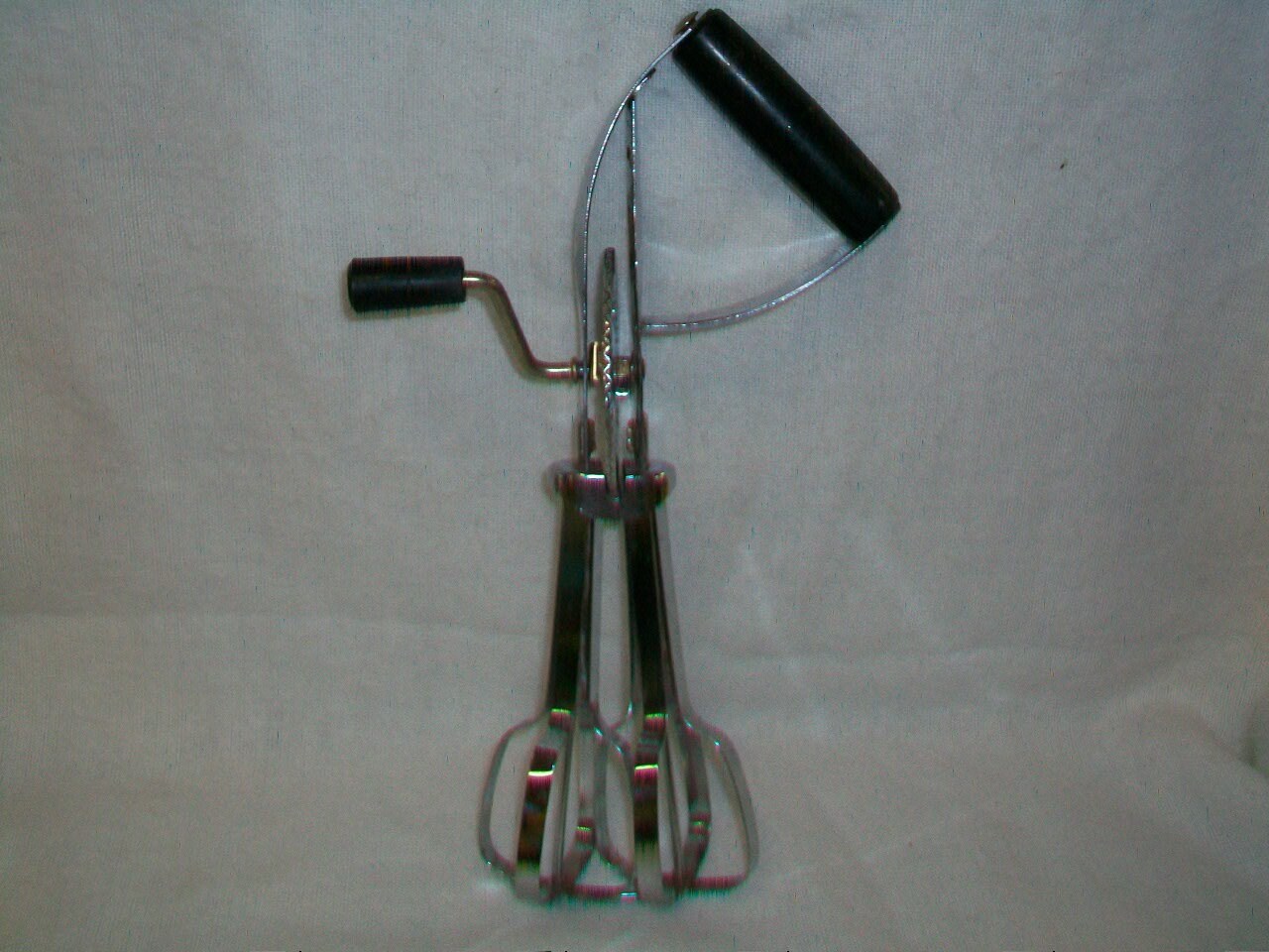 Vintage Ecko Hand Crank Egg Beater Mixer With Angled Handle Stainless ...