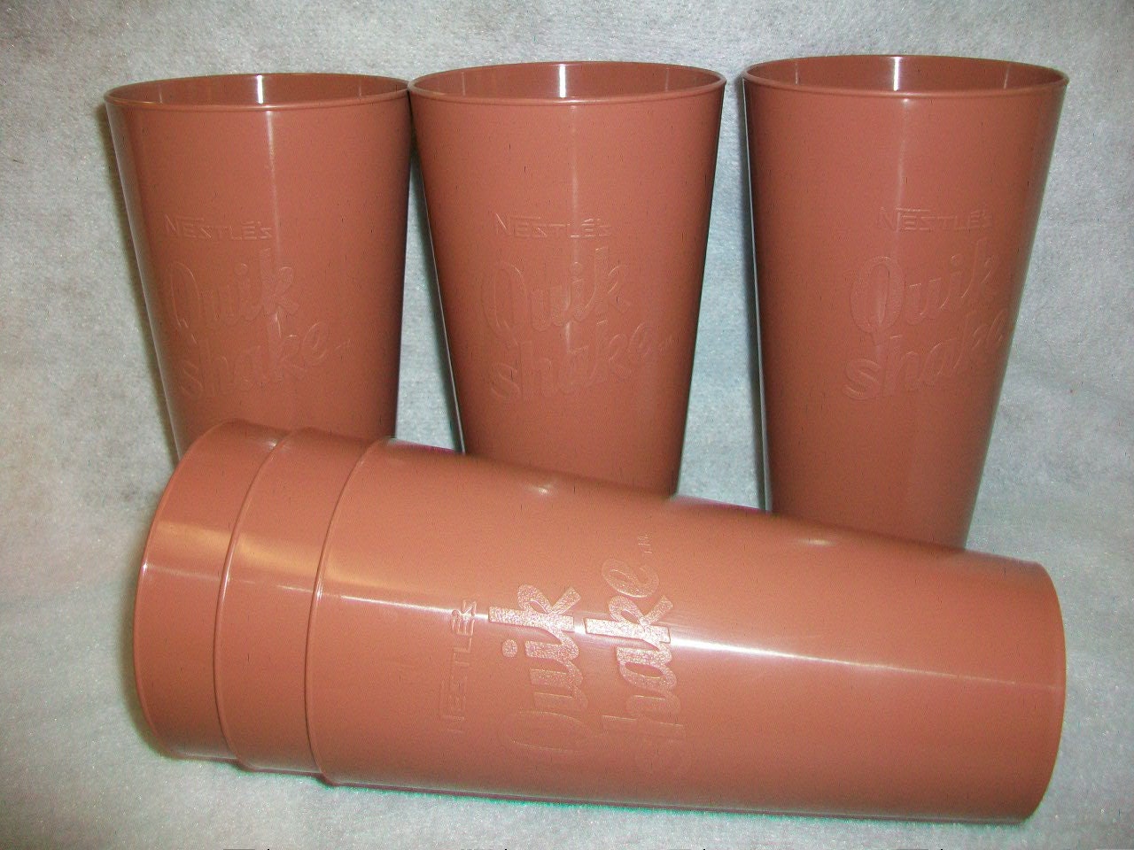 Set of 6 Vintage Plastic Nestle's Quik Shake Cups New Old Stock No Lids ...