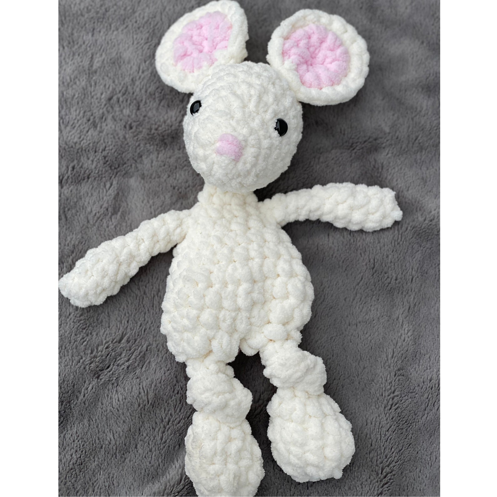 Mouse Lovey | Crochet Mouse Snuggler | Baby Shower Gift | Toddler ...