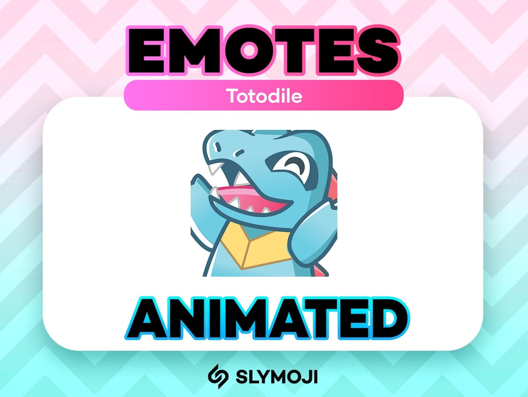 Animated Totodile Hype Emote - Funny Pokemon Legends Z-A ZA Champions ...