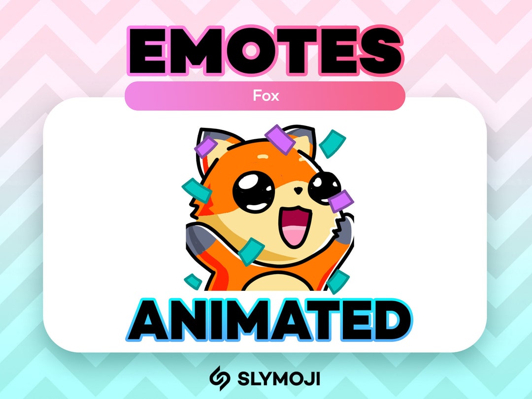 Animated Fox Dance Party Emote - Cute Kawaii Chibi Twitch Emoji ...