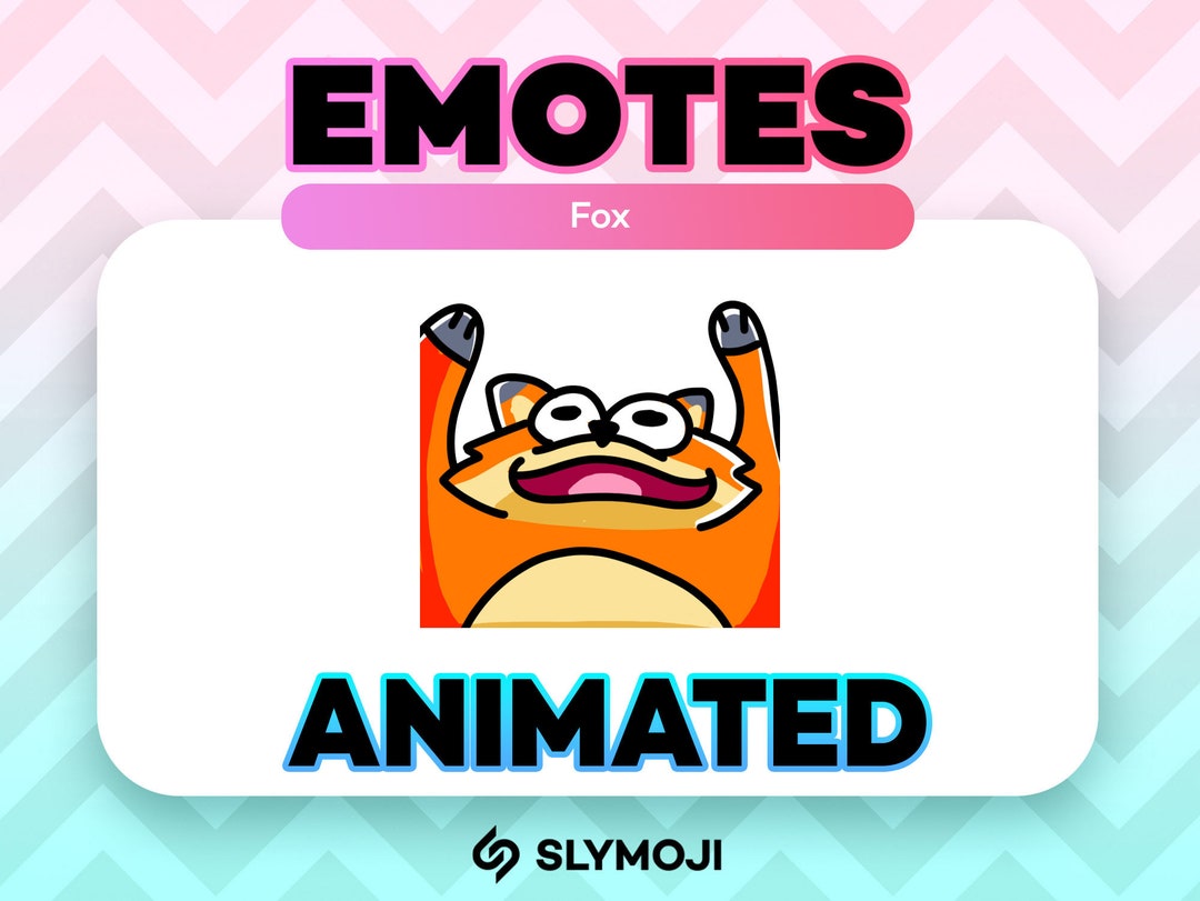Animated Fox Hype Emote - Cute Kawaii Chibi Twitch Emoji - Instant ...