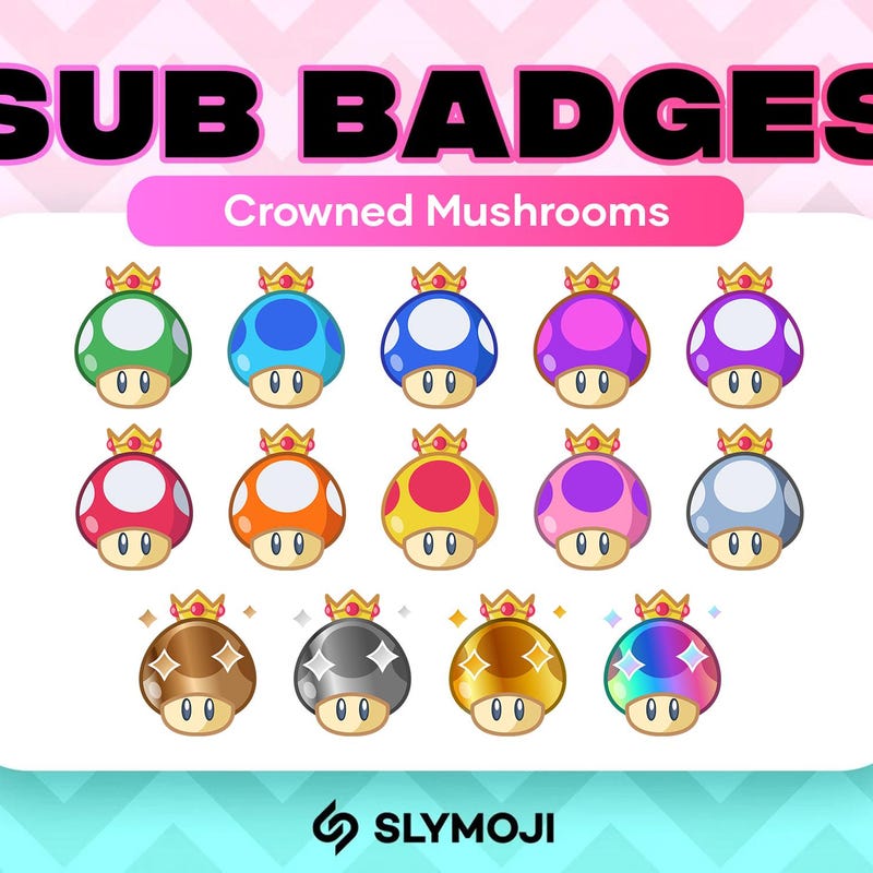 Mario Badge Twitch - Etsy UK