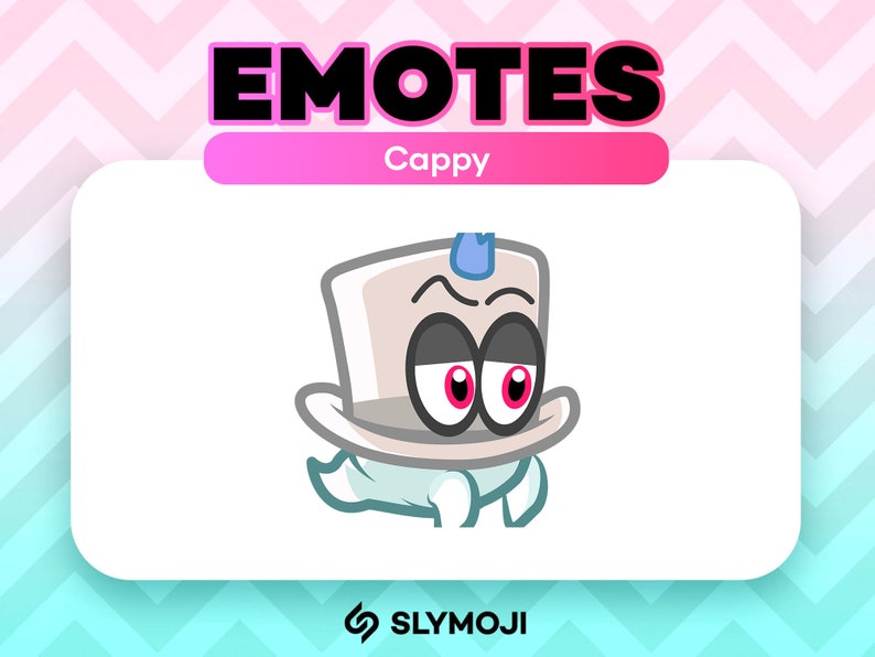 Cappy Doubt Emote - Funny Super Mario Odyssey Twitch Emoji - Instant ...