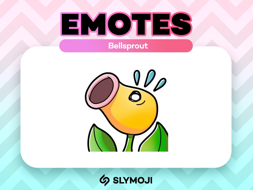 Bellsprout Pog Emote for Twitch Streamers, Discord, Youtube / Cute ...