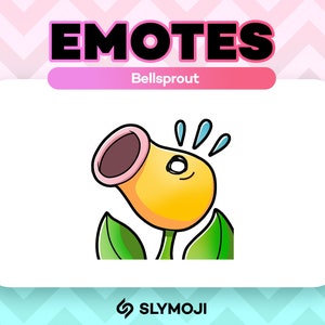 Bellsprout Pog Emote for Twitch Streamers, Discord, Youtube / Cute ...