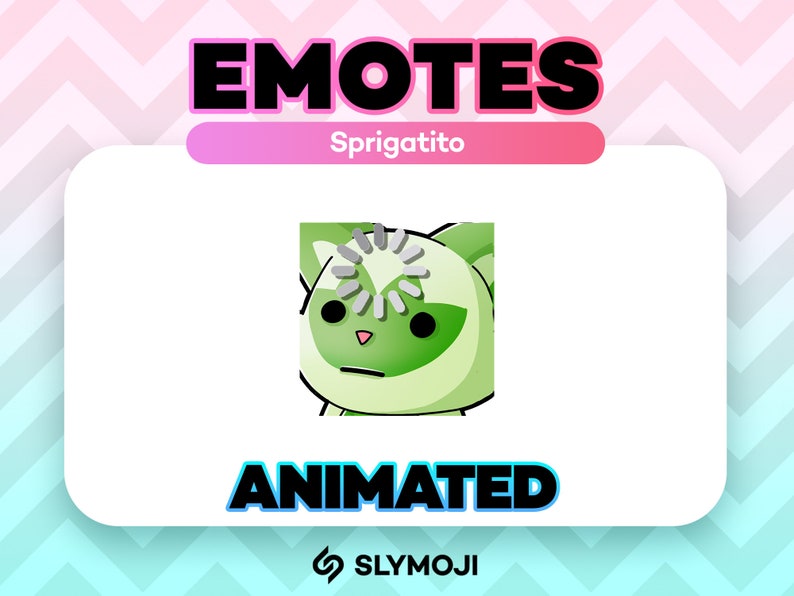 Animated Sprigatito Blank Derp Emote for Twitch Streamers, Discord ...