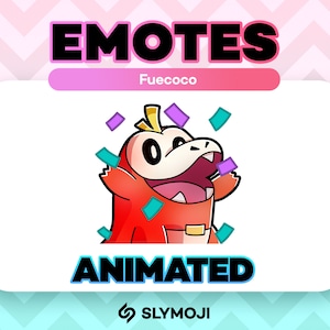 Animated Fuecoco Hype Party Emote for Twitch Streamers, Discord ...