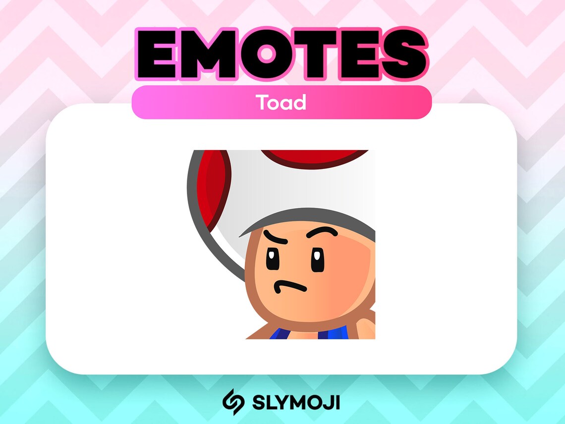 Toad Sus Emote - Funny Super Mario Wonder Twitch Emoji - Instant ...