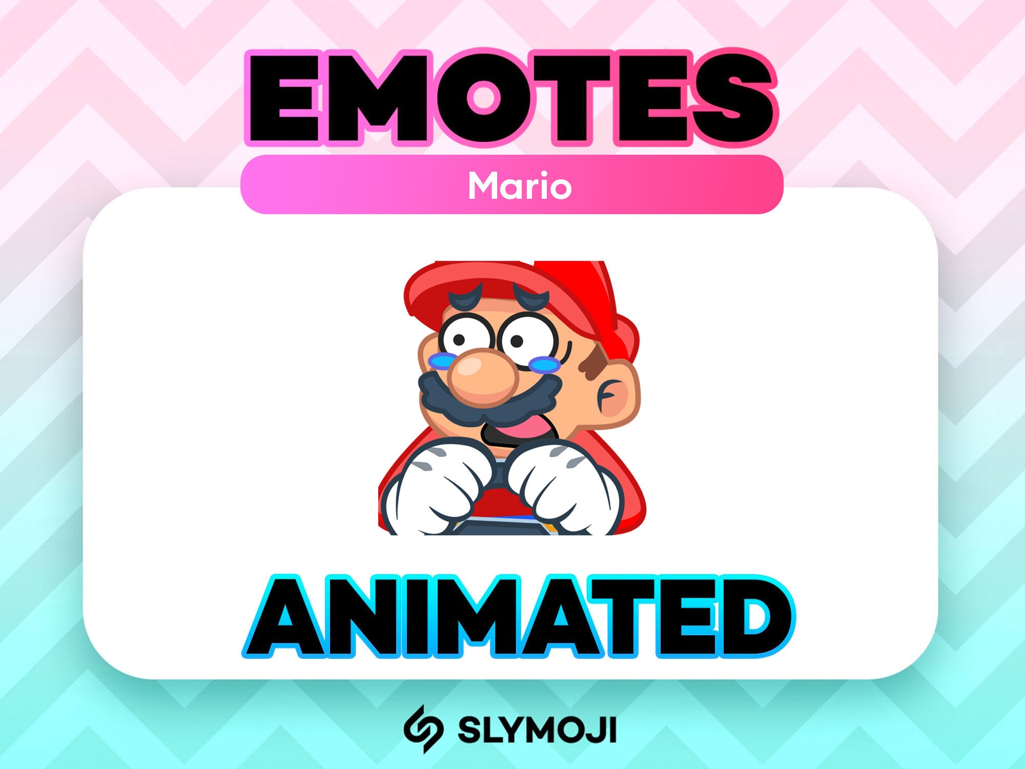 Animated Mario Steer Emote - Funny Mario Kart Twitch Emoji - Instant ...