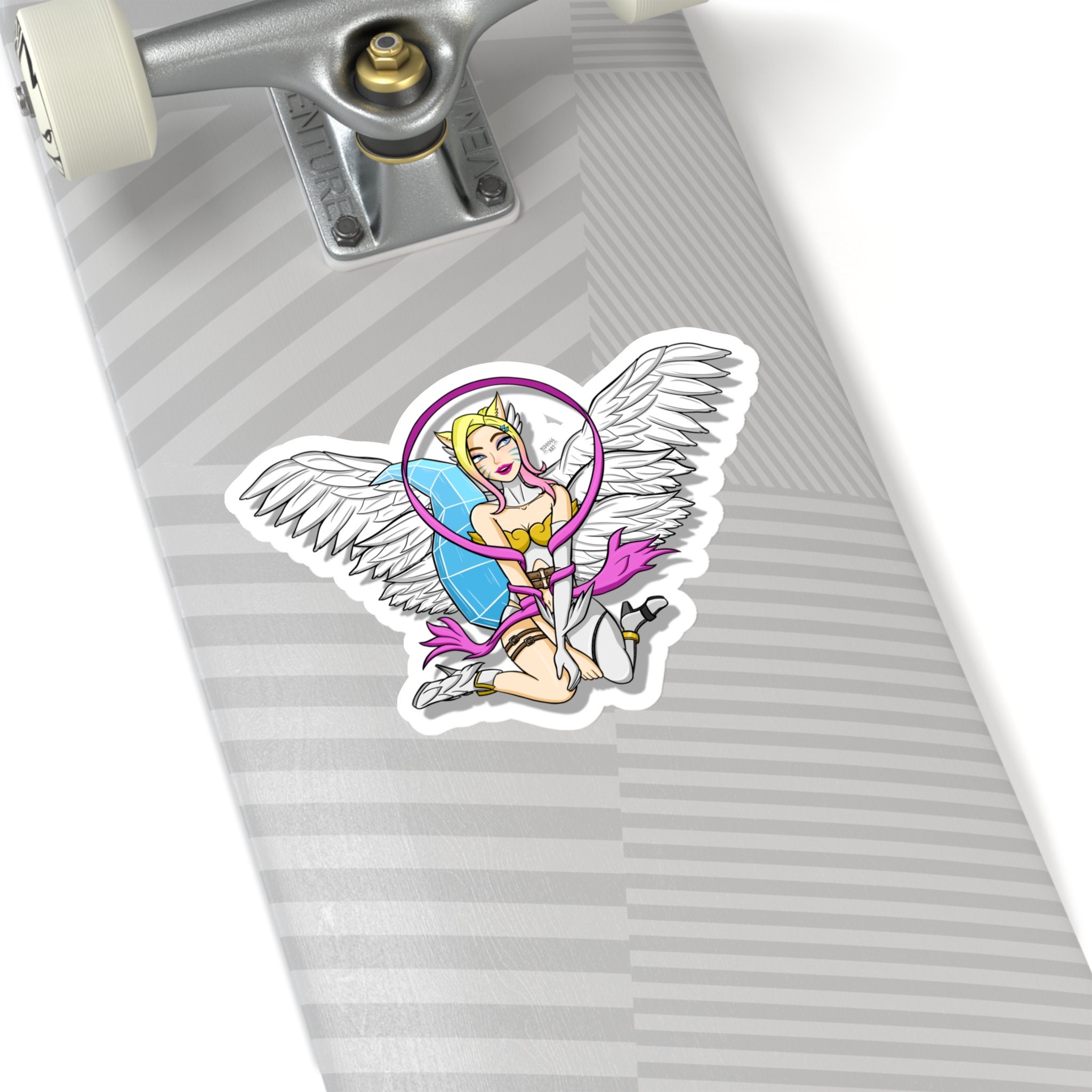 Ahri Angewomon Cosplay Sticker. Gift for League of Legends - Etsy
