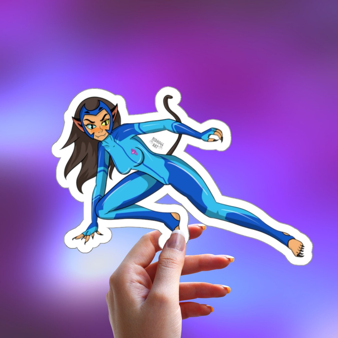 Catra Zero Suit Cosplay Fanart Sticker. She-ra Sticker. Gift for She-ra ...