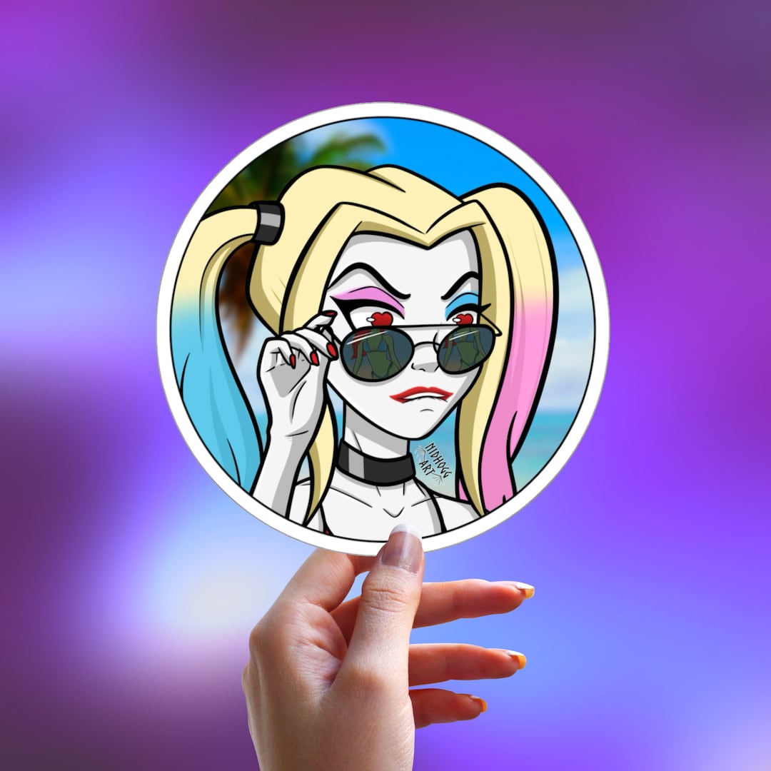 Harley Quinn Summer Sticker. Gift for Harley Quinn Fans. Dc - Etsy