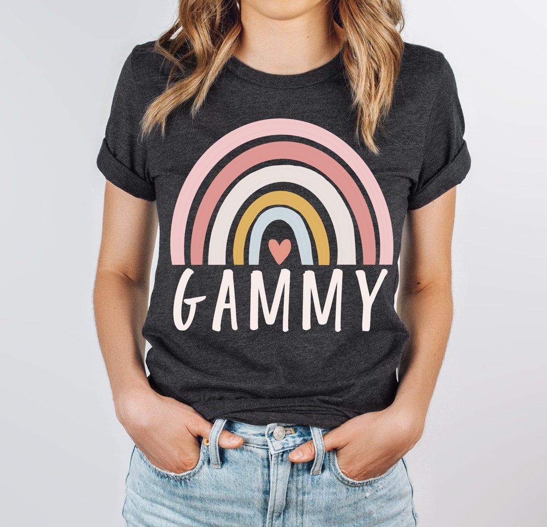 Gammy Shirt for Grandma Gammy Rainbow Tee Gift for Grandma - Etsy