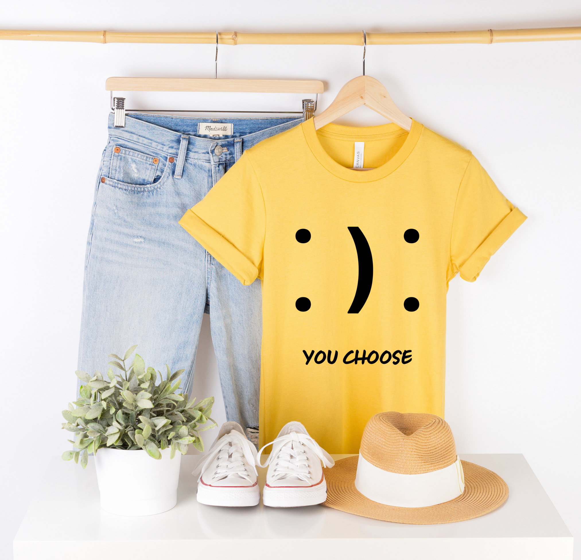You Choose, Mood Shirt, Smiley Face Shirt, Motivational Shirt ...