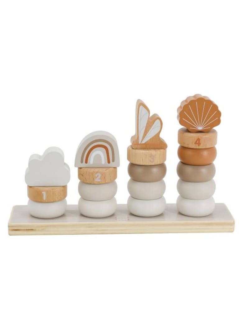 Personalized Mini Stacking Tower Made of FSC Wood – Motor Skills Toy ...