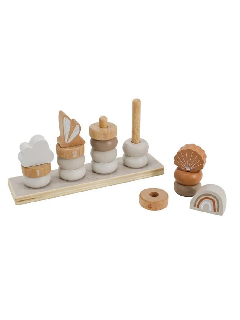 Personalized Mini Stacking Tower Made of FSC Wood – Motor Skills Toy ...