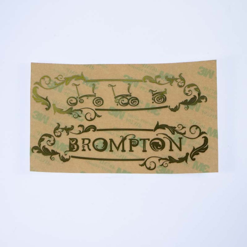 Brompton Metallic Frame Decal Sticker for Brompton Folding - Etsy