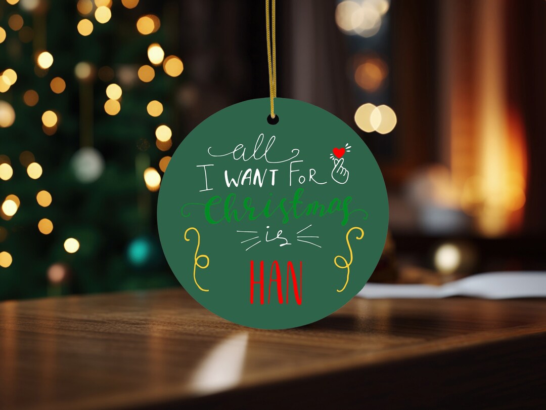 SKZ Han Circle Ornament, , Stay Christmas, Holiday Ornaments, K-pop ...