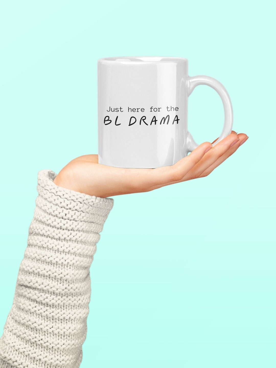 Just Here for the BL Drama Mugs, BL Drama Merch, Boys Love Fans Gift ...