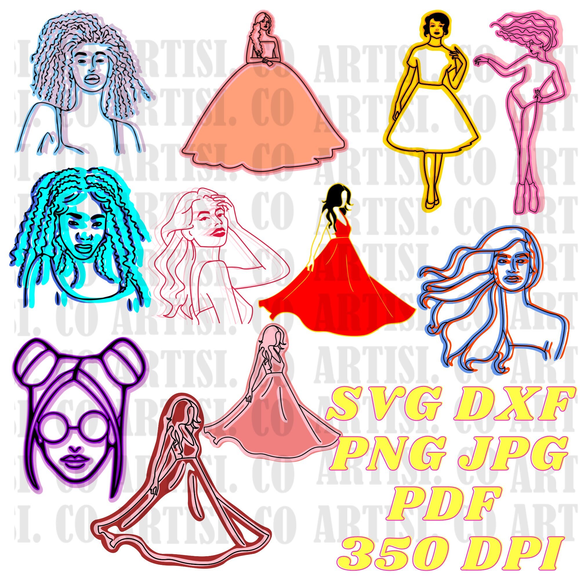 Female Themed Digital Files - Etsy