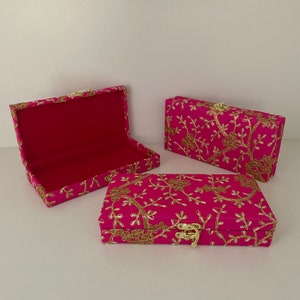 Shagan Mithai Silk Embroidered Indian Wedding Gift Favour Boxes - Etsy UK