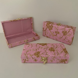 Shagan Mithai Silk Embroidered Indian Wedding Gift Favour Boxes - Etsy