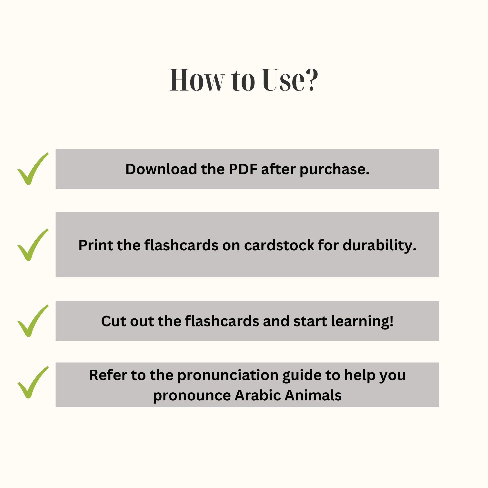 28 Colorful Arabic Animal Flashcards for Kids | Printable Cards | Learn ...