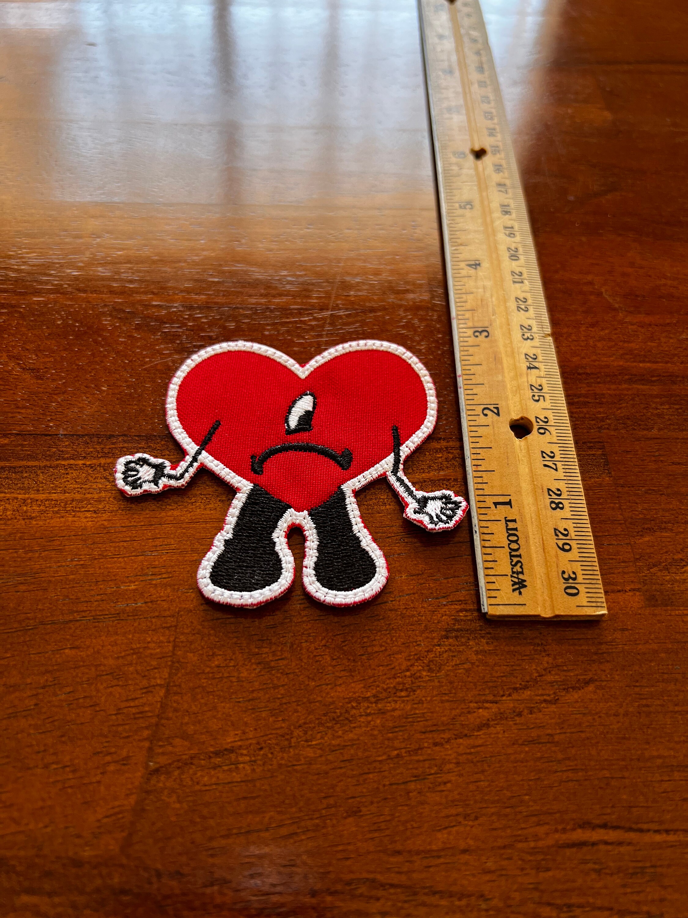 Bad Bunny Heart Embroidered Patch Iron-on - Etsy
