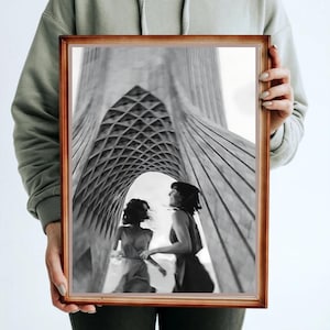 Azadi Tower Premium Poster|persian Women Poster|iconic Image|tehran ...