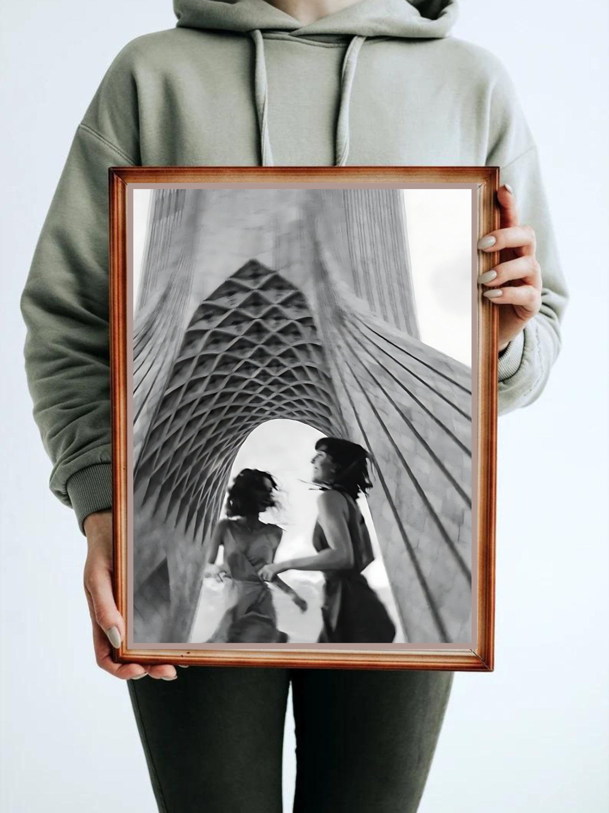 Azadi Tower Premium Poster|persian Women Poster|iconic Image|tehran ...