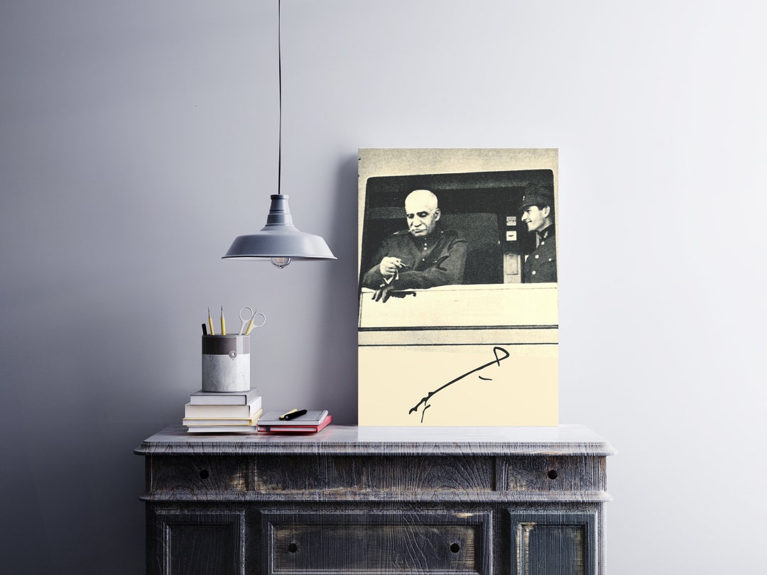 Reza Shah Pahlavi Poster | Reza and Mohammad Reza Shah Pahlavi Wall Art ...