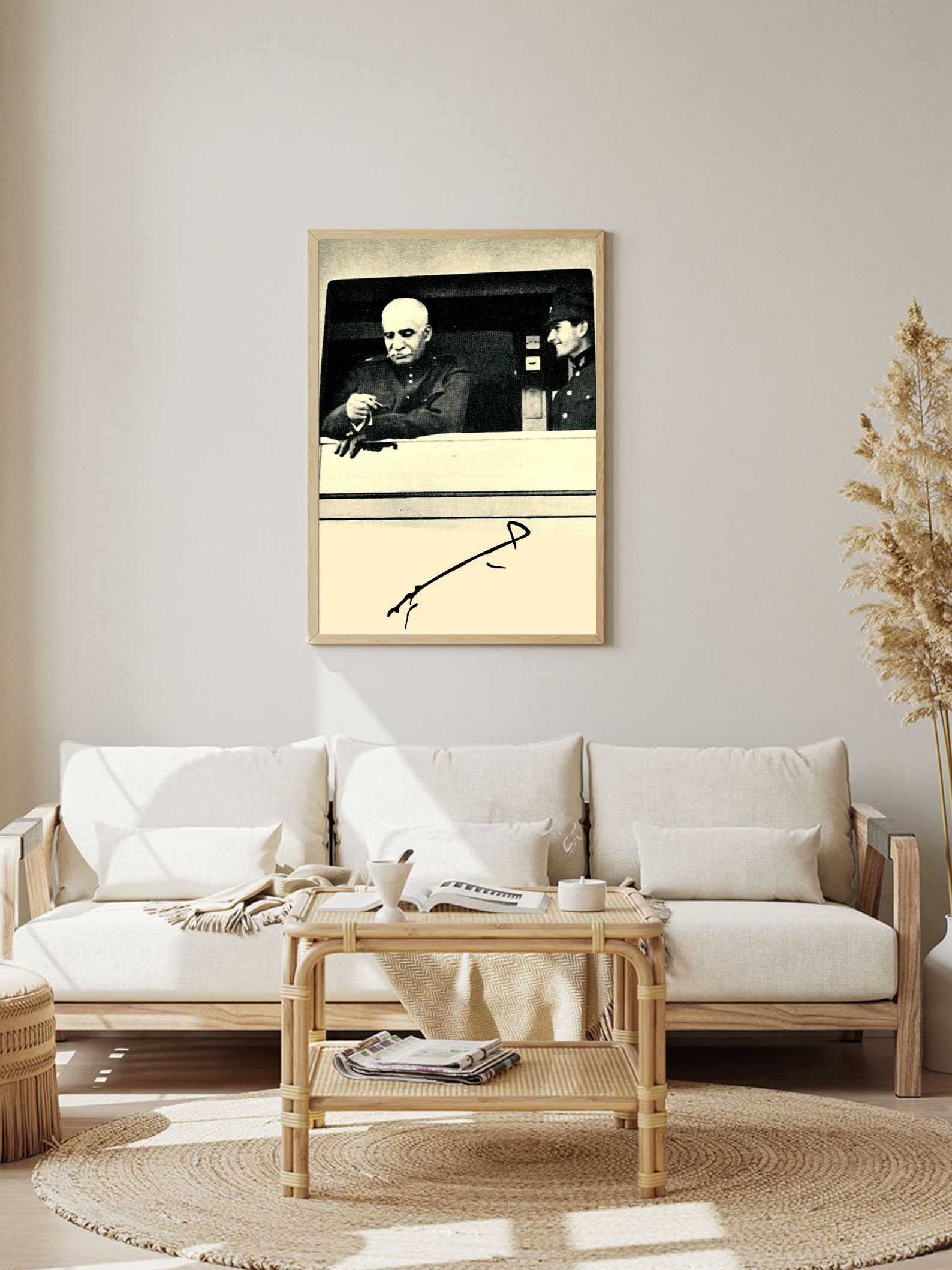Reza Shah Pahlavi Poster | Reza and Mohammad Reza Shah Pahlavi Wall Art ...