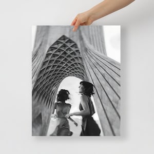 Azadi Tower Premium Poster|persian Women Poster|iconic Image|tehran ...