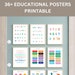 38 Classroom Decor Bundle Set, English Homeschool Educational Posters ...