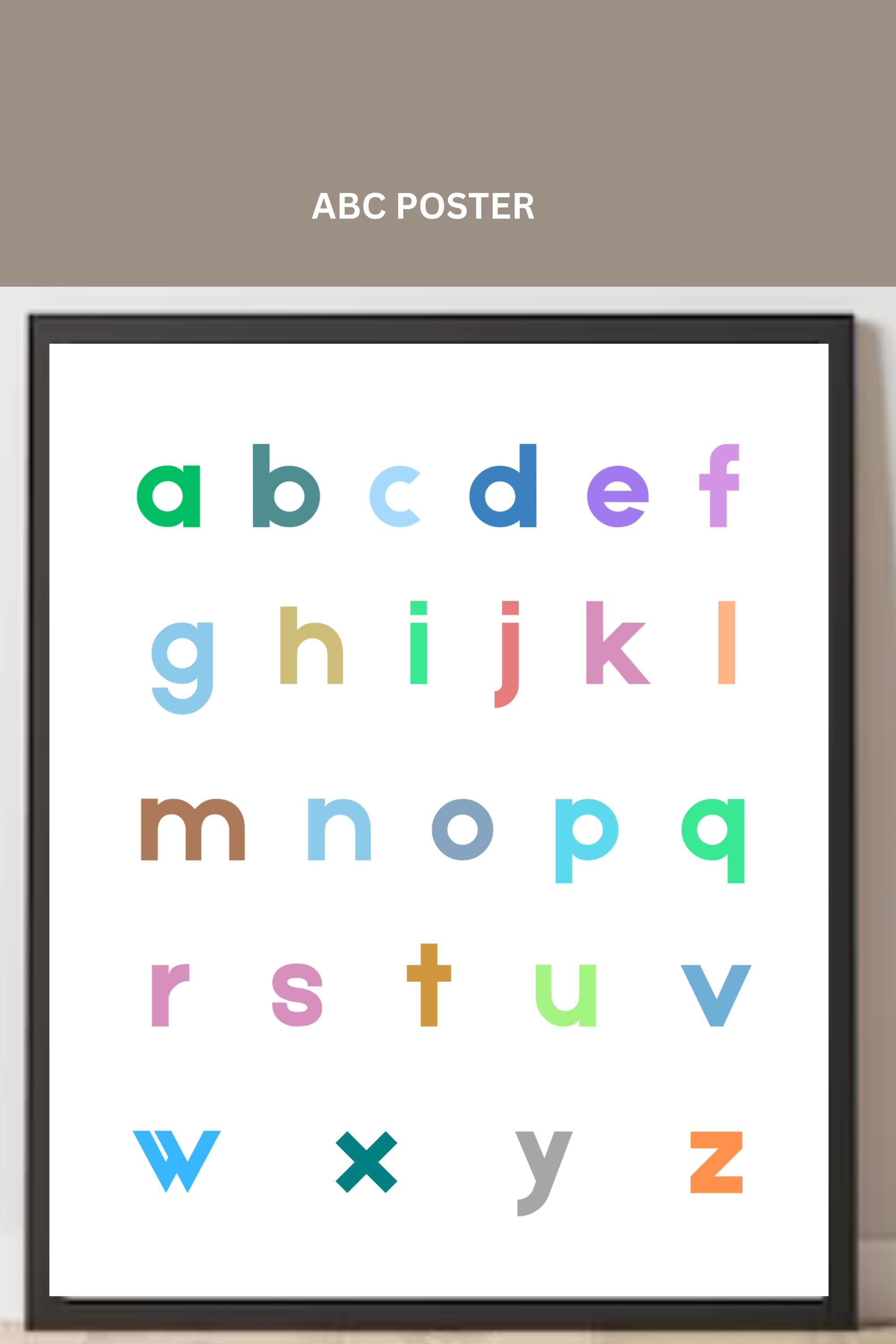 Set of 3 Educational Posters Print With Flashcards Wall Art Poster With ...