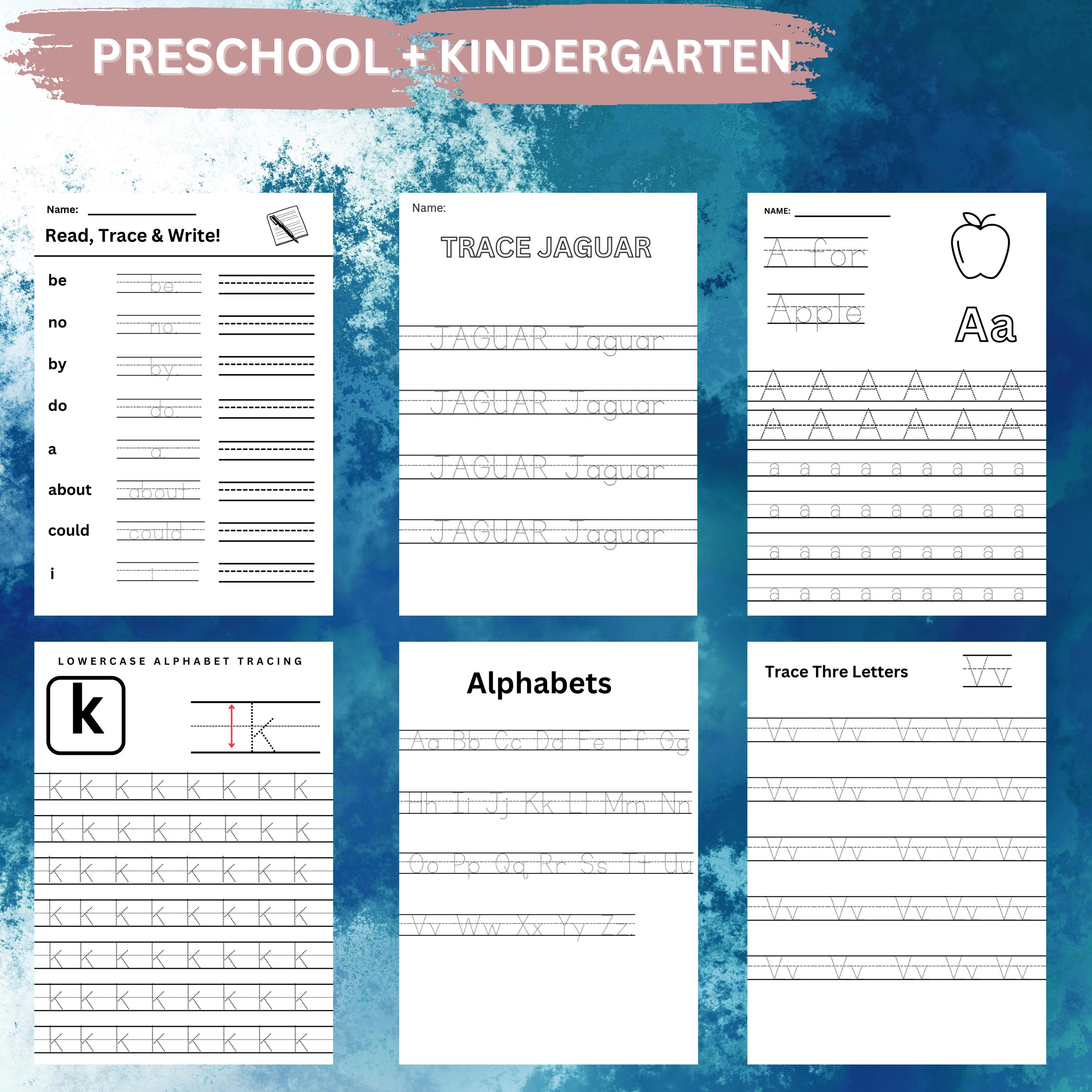Preschool Pre-k Kindergarten Learning Bundle 600 Pages Printable ...