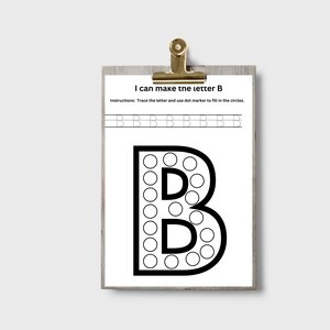 Alphabet and Numbers Dab a Dot Marker Worksheets, Dot Marker Activities ...