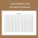 Number Chart 1-2000 | Numbers 1 to 2000 Printable | Numbers and ...