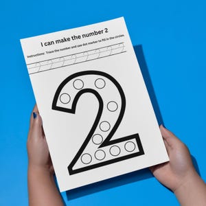 Alphabet and Numbers Dab a Dot Marker Worksheets, Dot Marker Activities ...