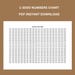 Numbers 1-3000 Chart | Math Printable (PDF Download) - Etsy