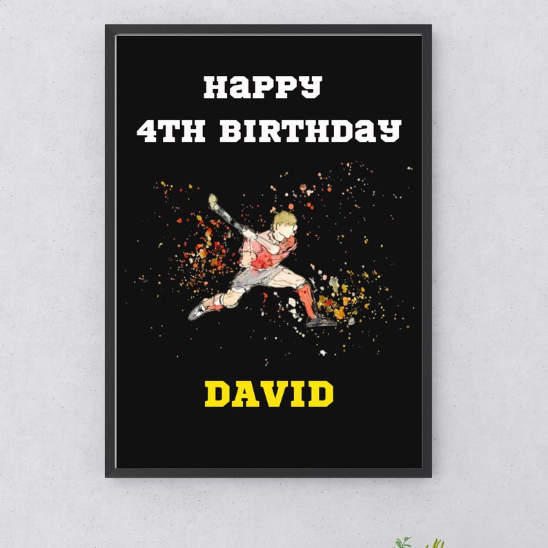 Hockey Birthday Party Welcome Sign Template Editable Canva Printable ...