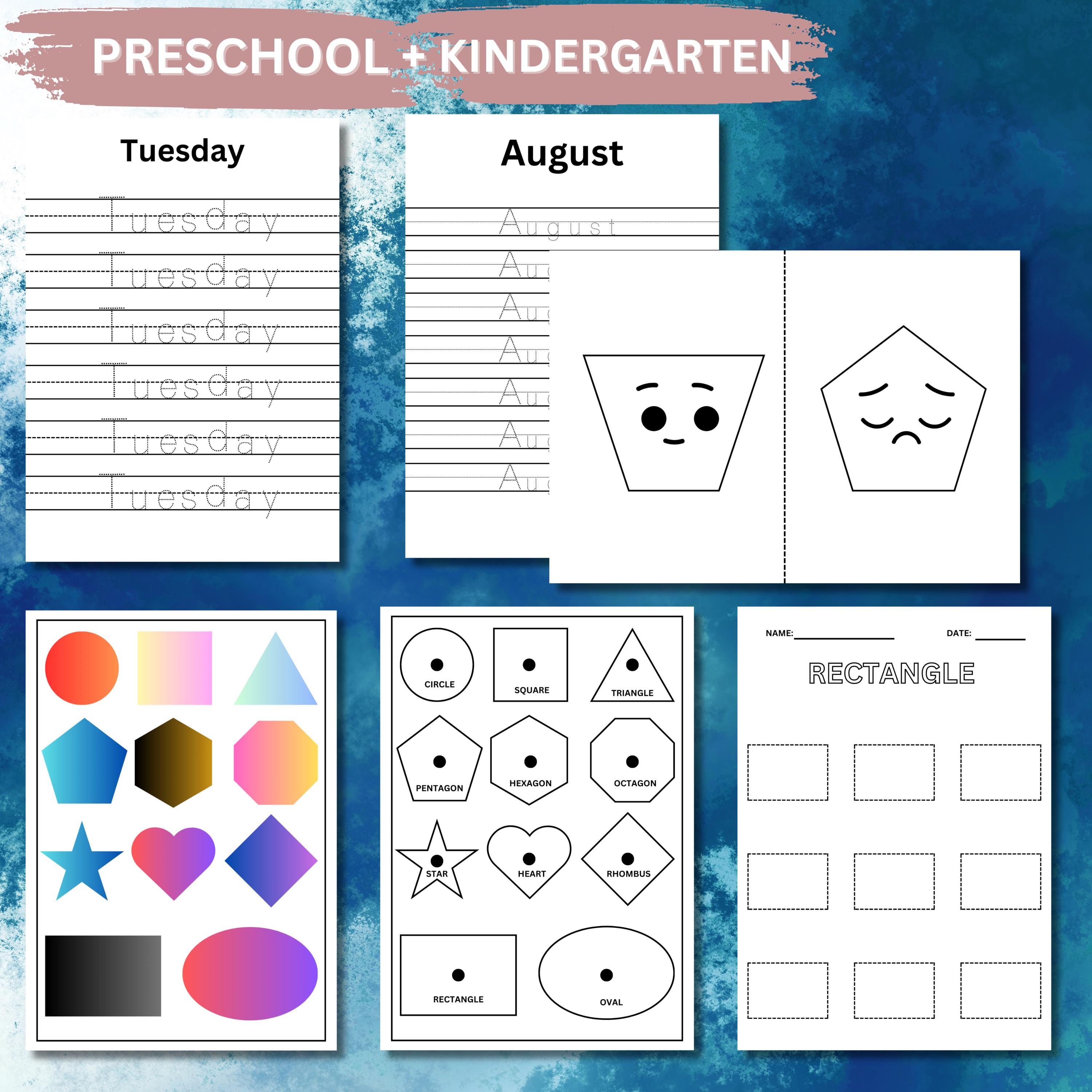 Preschool Pre-k Kindergarten Learning Bundle 600 Pages Printable ...
