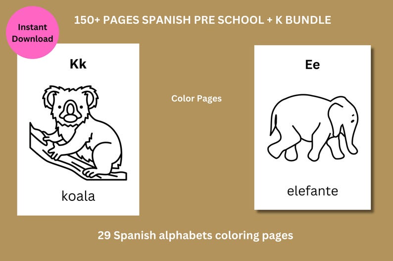 Spanish Prek + K Bundle, 100 Pages | Spanish Preschool & Kindergarten ...