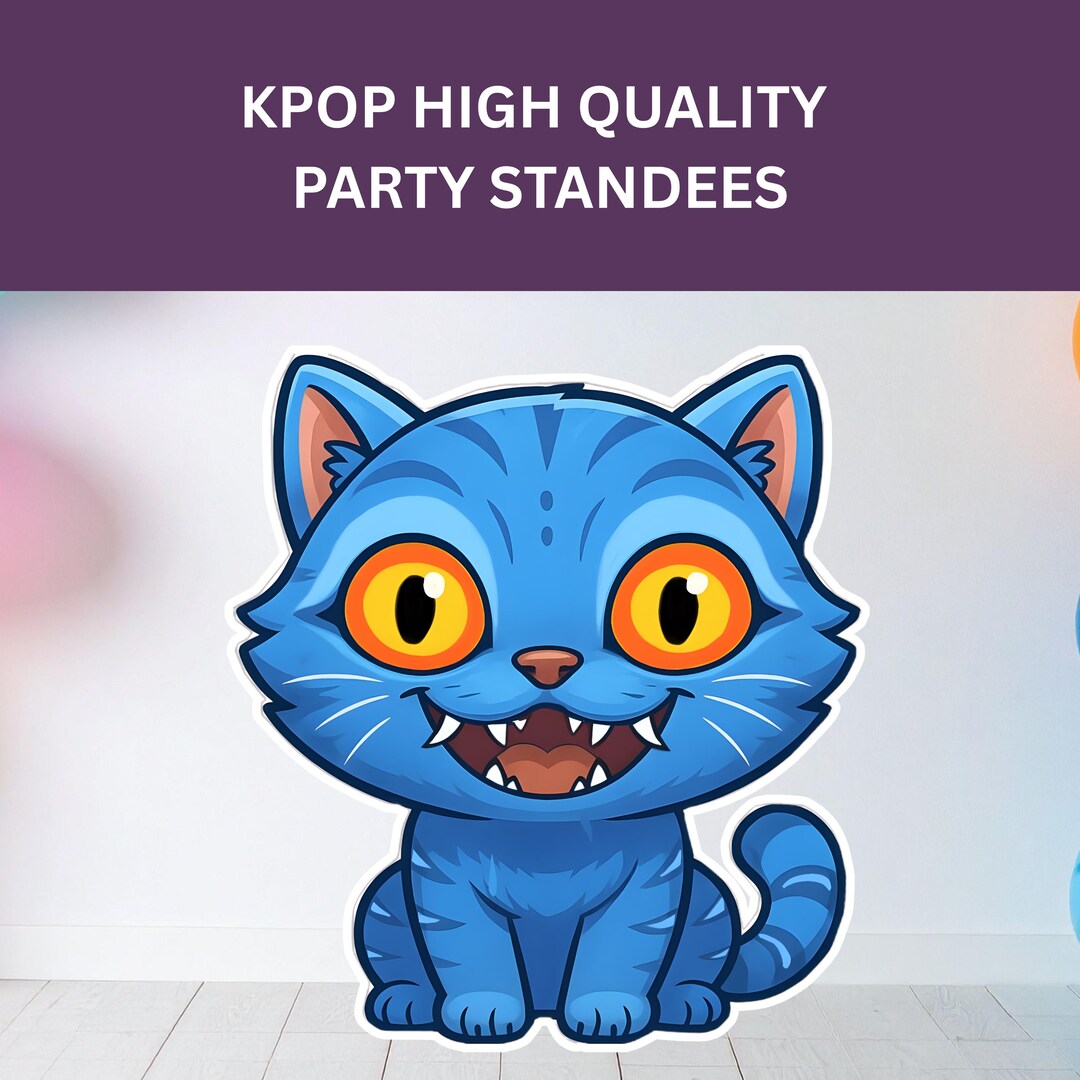 Printable Kpop Derpy Standee Cut Outs, Demon 3 Hunters DIY Party Paper ...